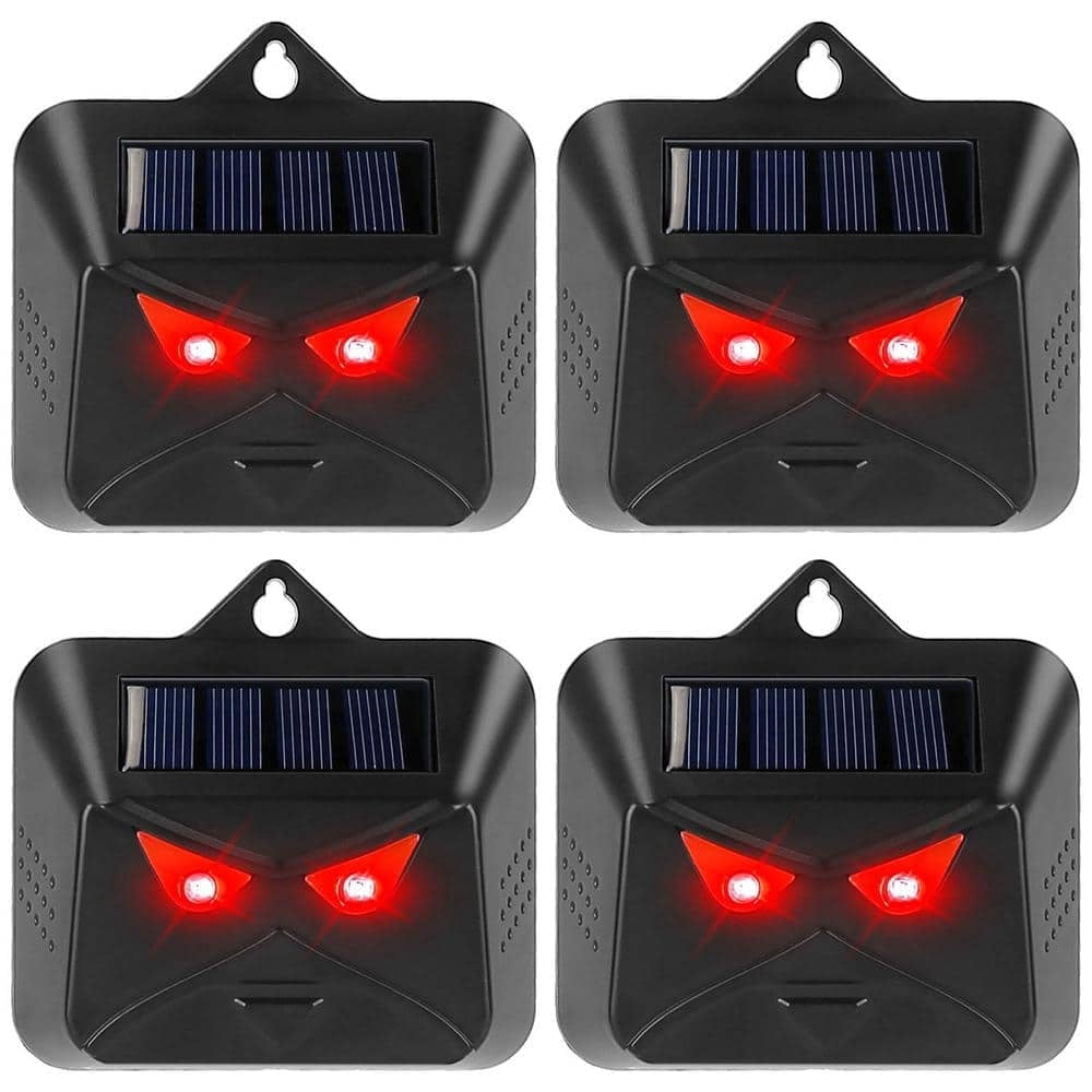 Afoxsos 4-Pcs Solar Predator Control Light, Animal Repeller for Outdoor ...