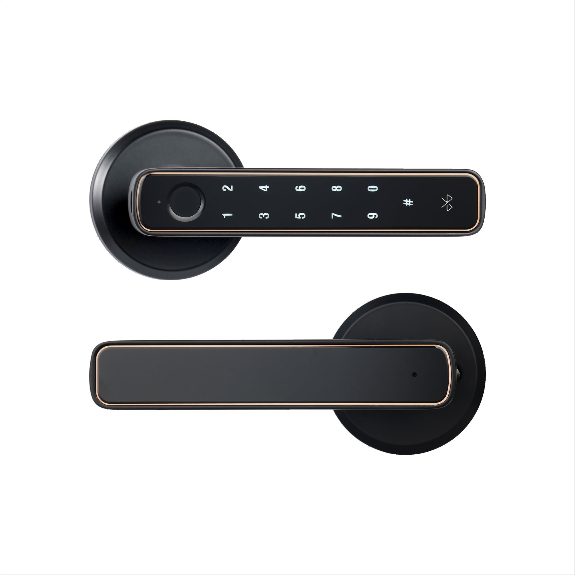 Afoxsos Smart Indoor Door Lock with Three-Bar Fingerprint and Password ...