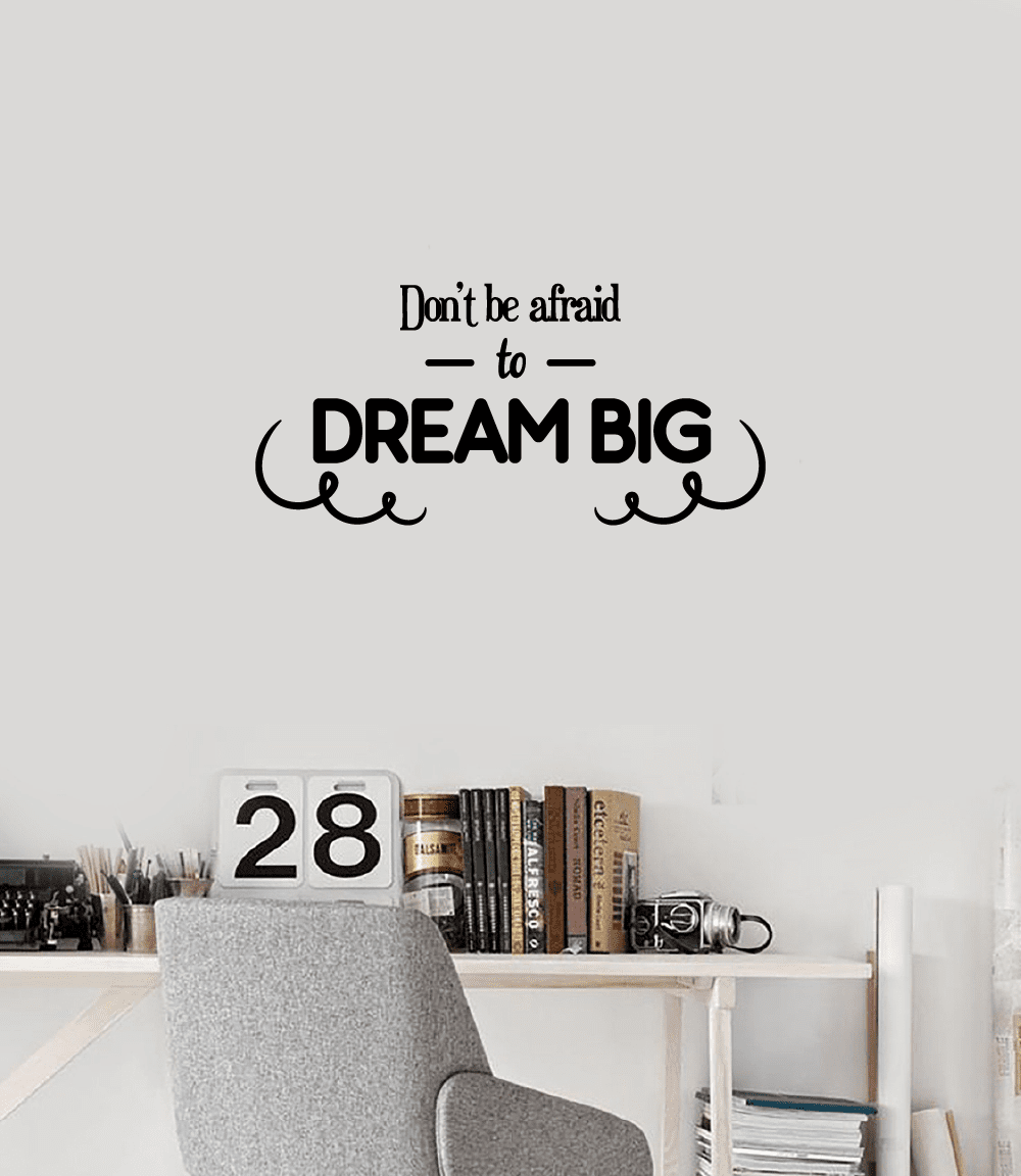 Don't Be Afraid To Dream Big Quote Positive Life Motivation Inspiration ...