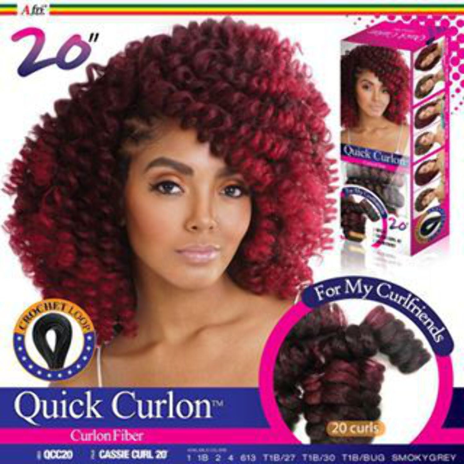 Afri-Naptural Quick Curlon Cassie Curl 20" - Walmart.com