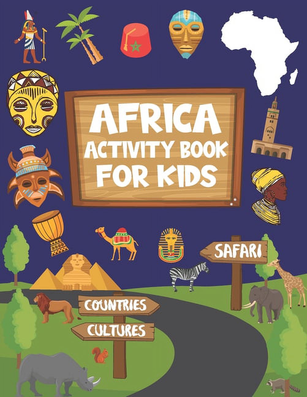 Africa Activity Book For Kids: Activity Book For Safari And Africa ...