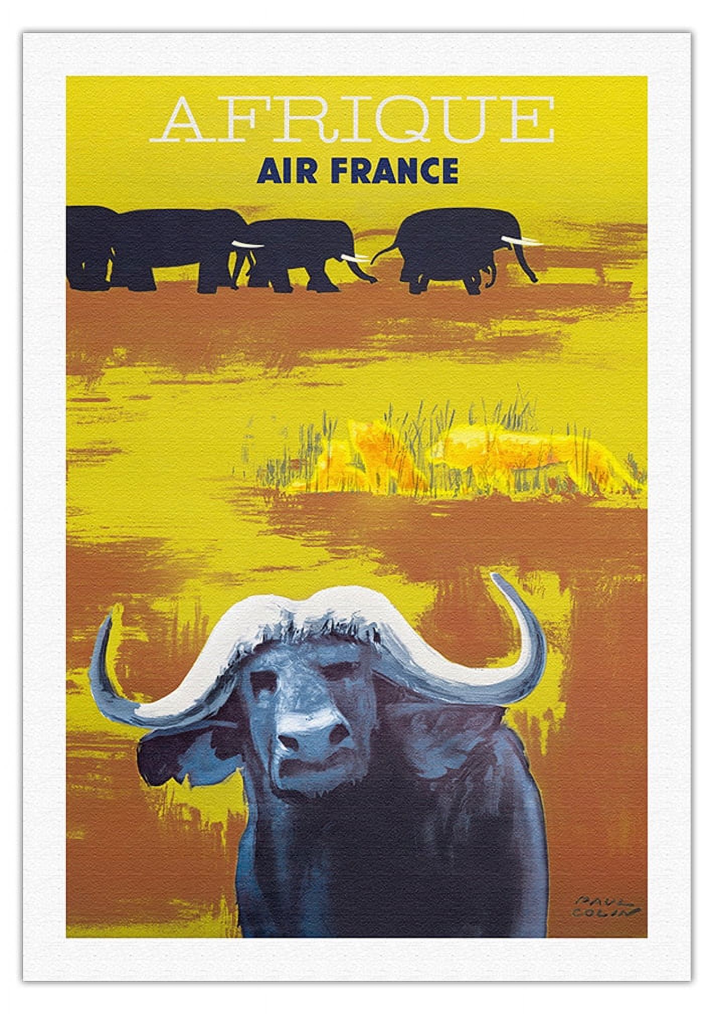 Africa (Afrique) - African Wildlife - France - Vintage Airline Travel ...