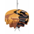 Africa Black Women Round Outdoor Tablecloth with Umbrella Hole Giraffe ...