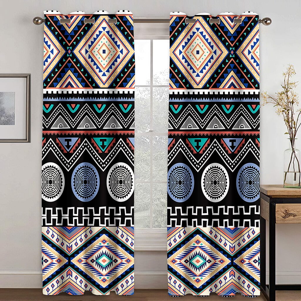 Africa Boho Ethiopian and Eritrean Traditional Curtains 2 Pieces Thin ...