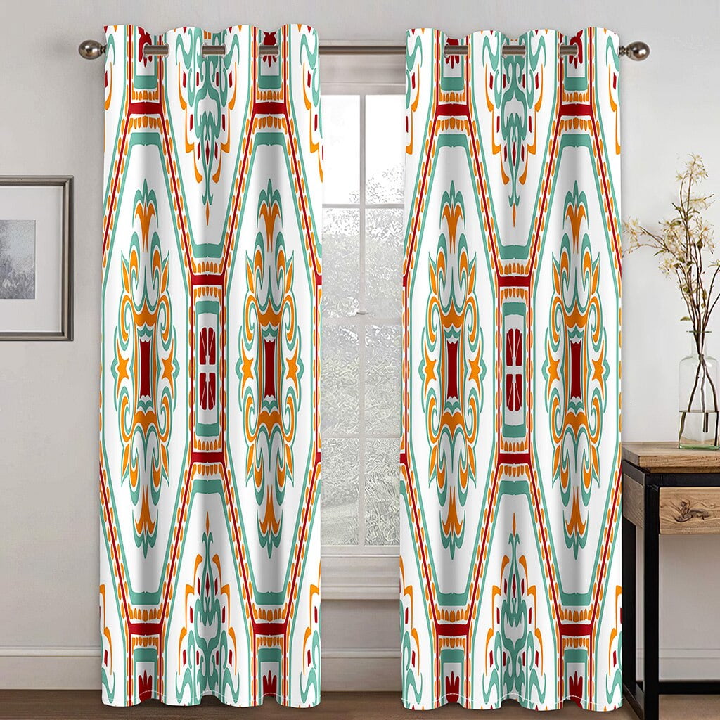 Africa Boho Ethiopian and Eritrean Traditional Curtains 2 Pieces Thin ...