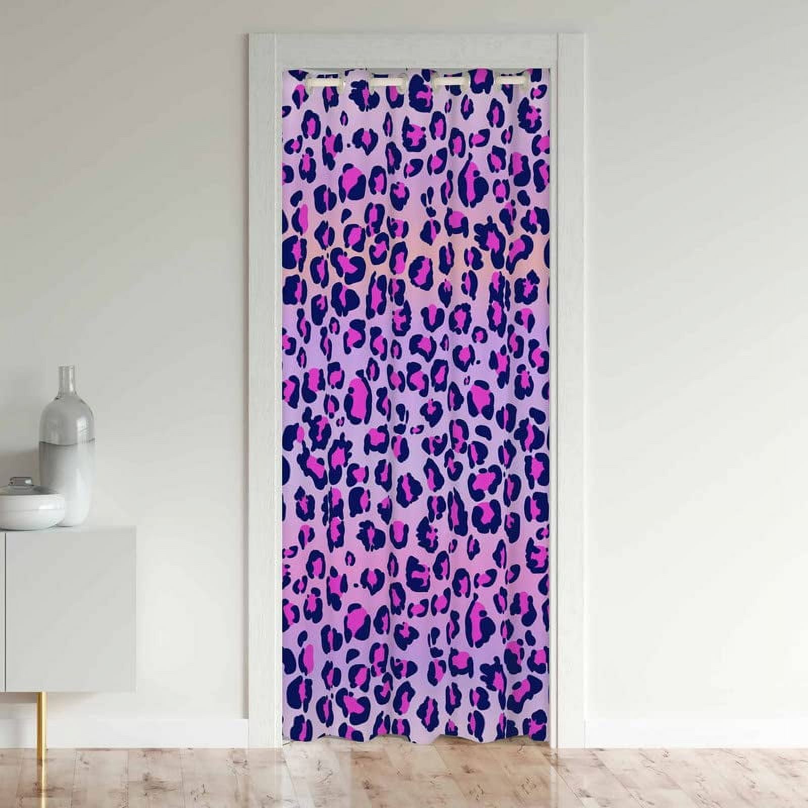 Africa Cheetah Colorful Leopard Pattern Door Curtains for Bedroom ...