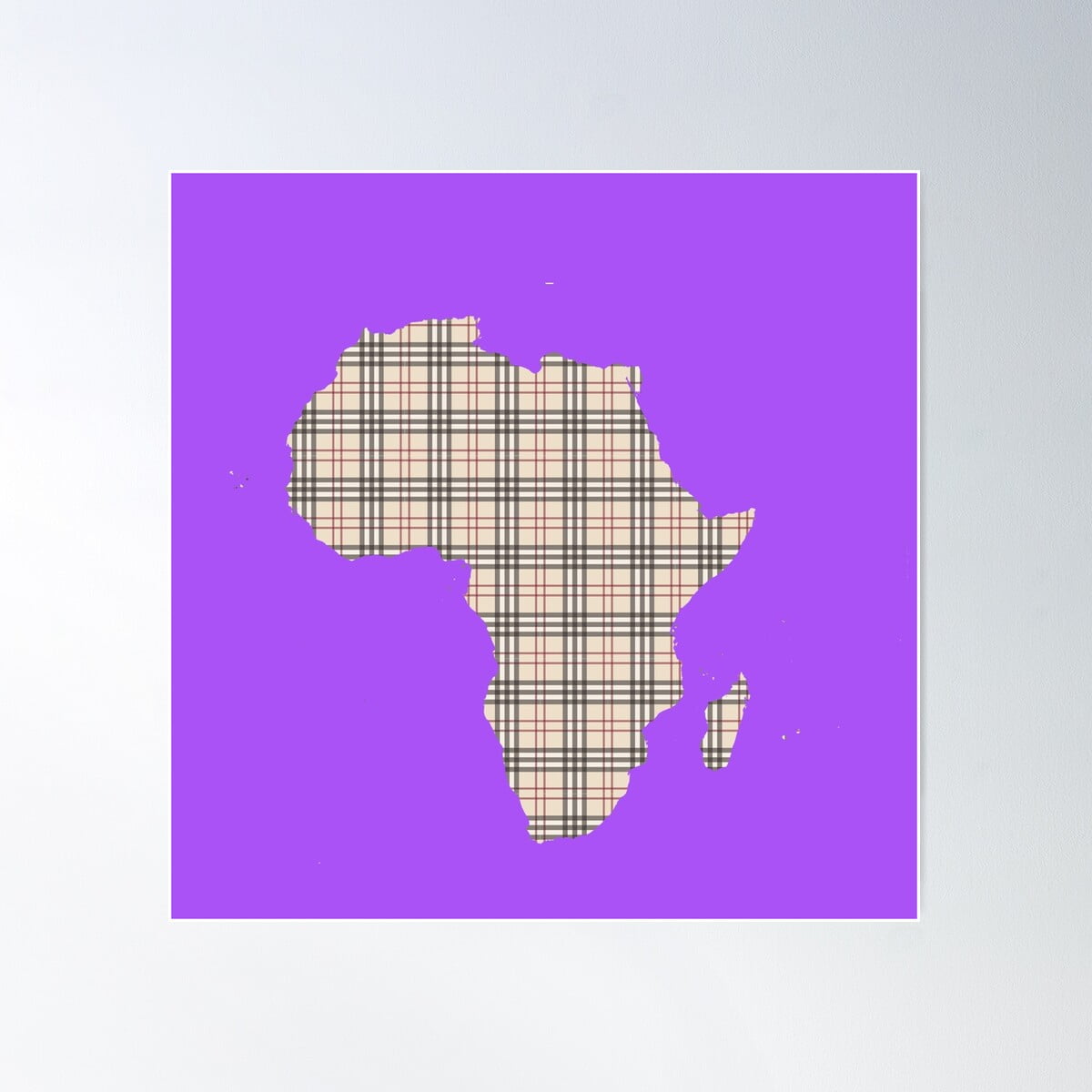 Africa Continent Map , Countries With Cool Pattern Colourfull Poster ...
