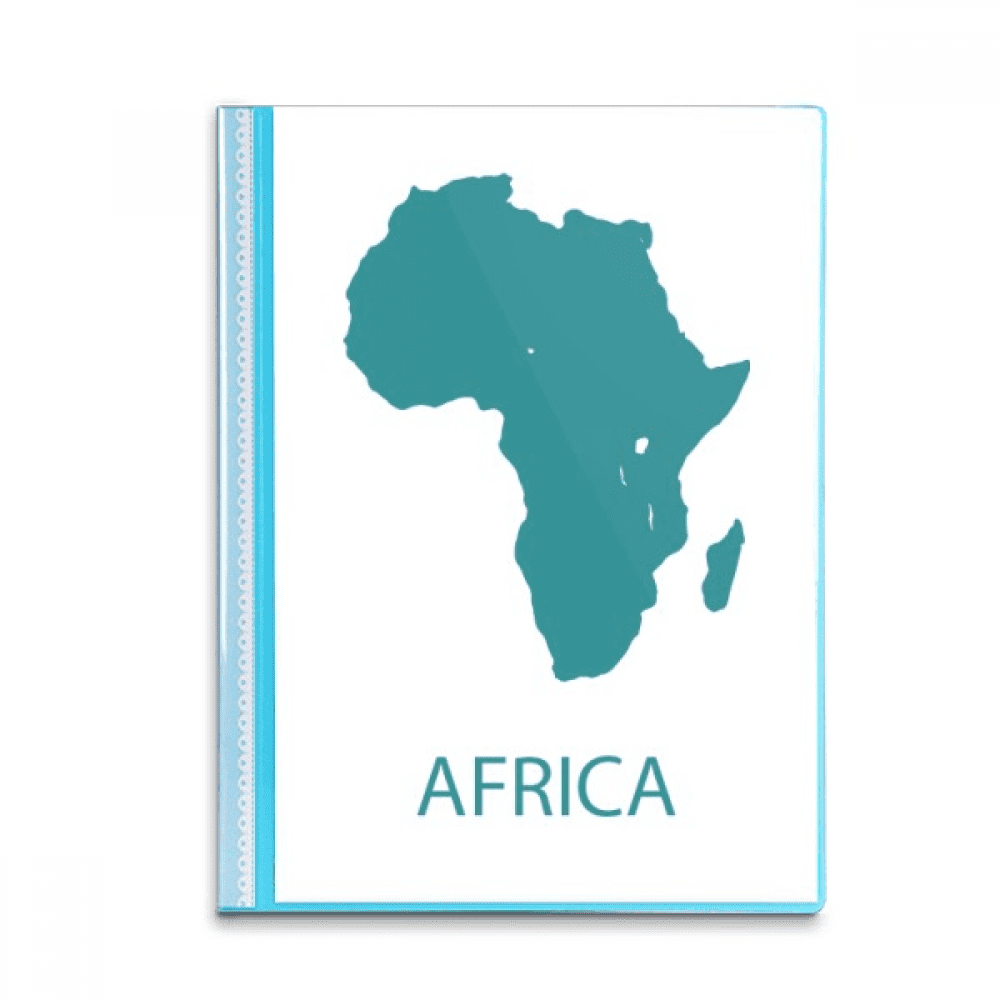 Africa Continent Outline Outline Map Book Sheet Protectors Portfolio ...