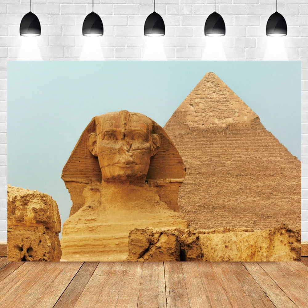 Africa Desert Photography Backdrop Egyptian Pyramid Desert Sand Dunes ...