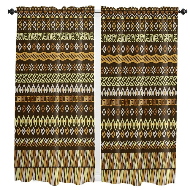 Africa Emblem Ethnic Curtains For Living Room Bedroom Window Treatment ...