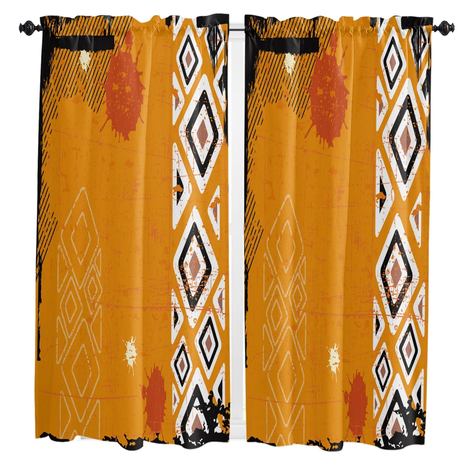 Africa Emblem Ethnic Curtains For Living Room Bedroom Window Treatment ...