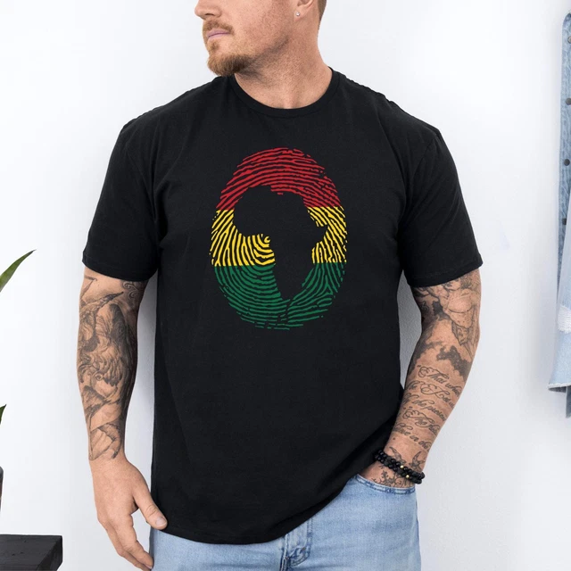 Africa Finger Print T-Shirt, African Continent Tee, Unisex Shirt ...