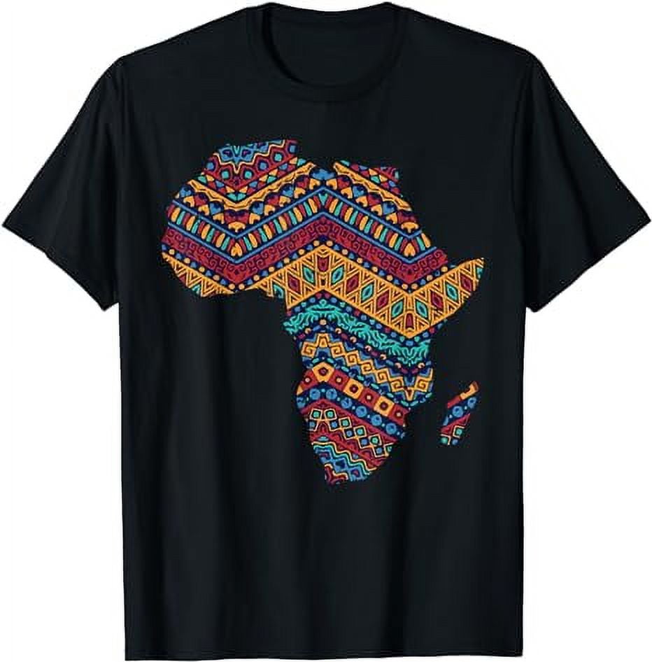 Africa Flag Kente Cloth Black Pride African American Gift T-Shirt ...