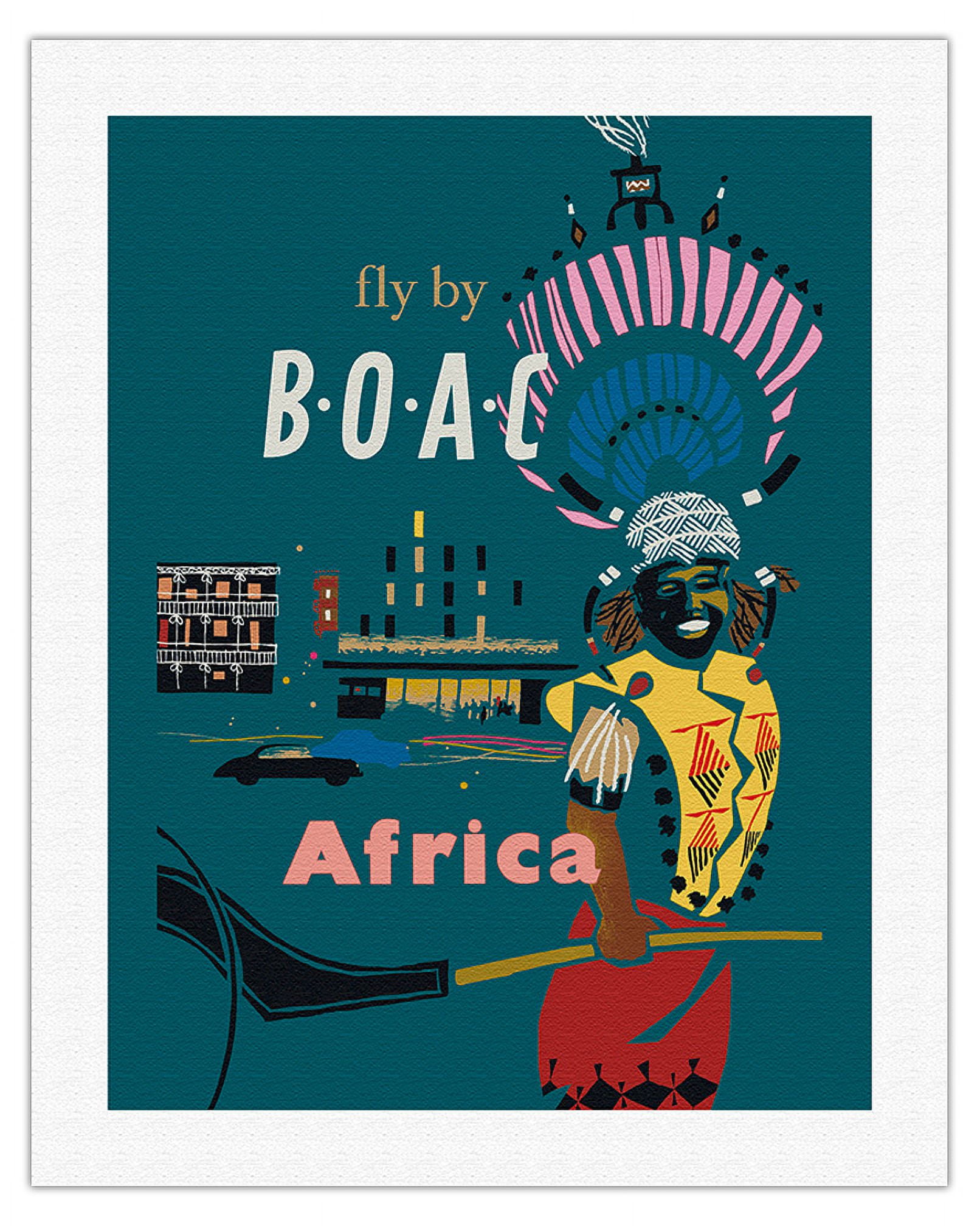Africa - Fly by BOAC (British Overseas Airways Corporation) - African ...