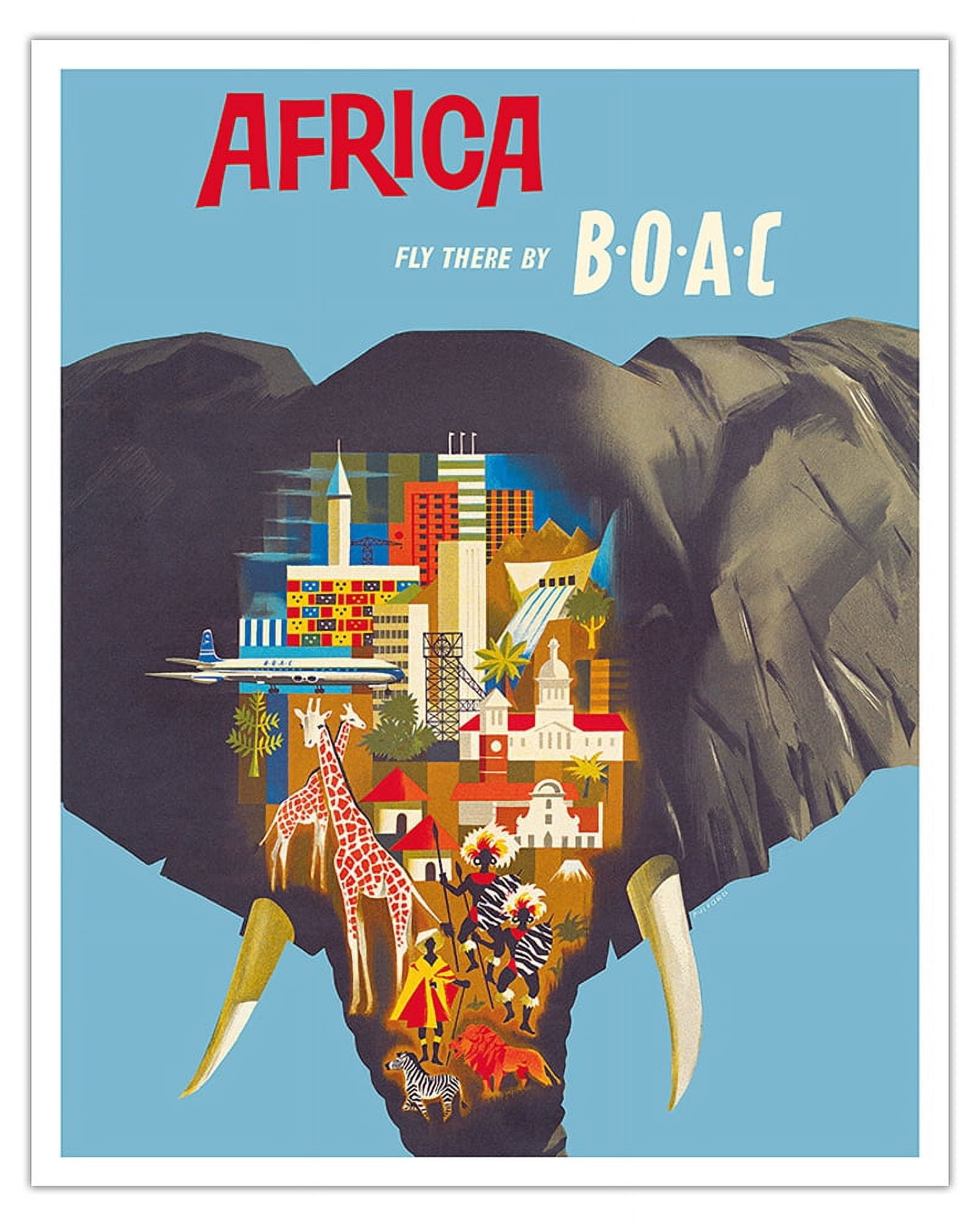 Africa - Fly There by BOAC (British Overseas Airways Corporation ...