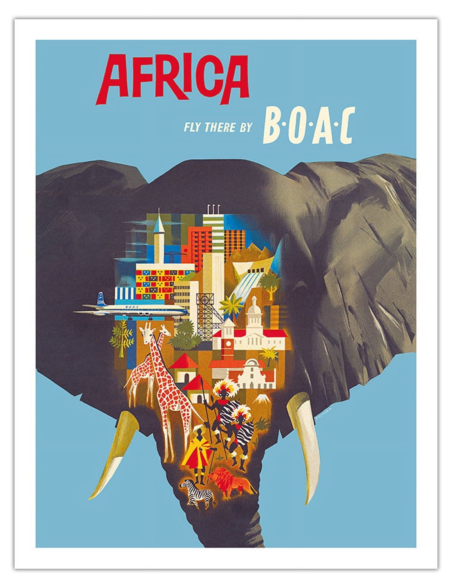 Africa - Fly There by BOAC (British Overseas Airways Corporation ...