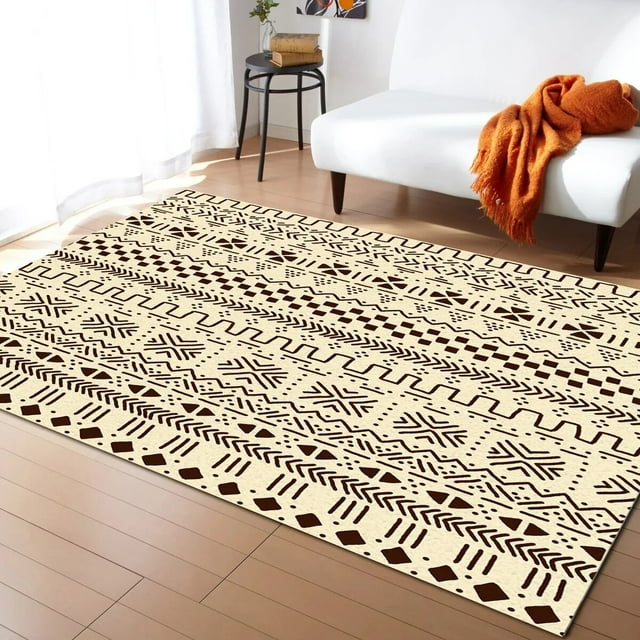 Africa Geometric Figures Living Room Carpet Coffee Table Floor Mat ...
