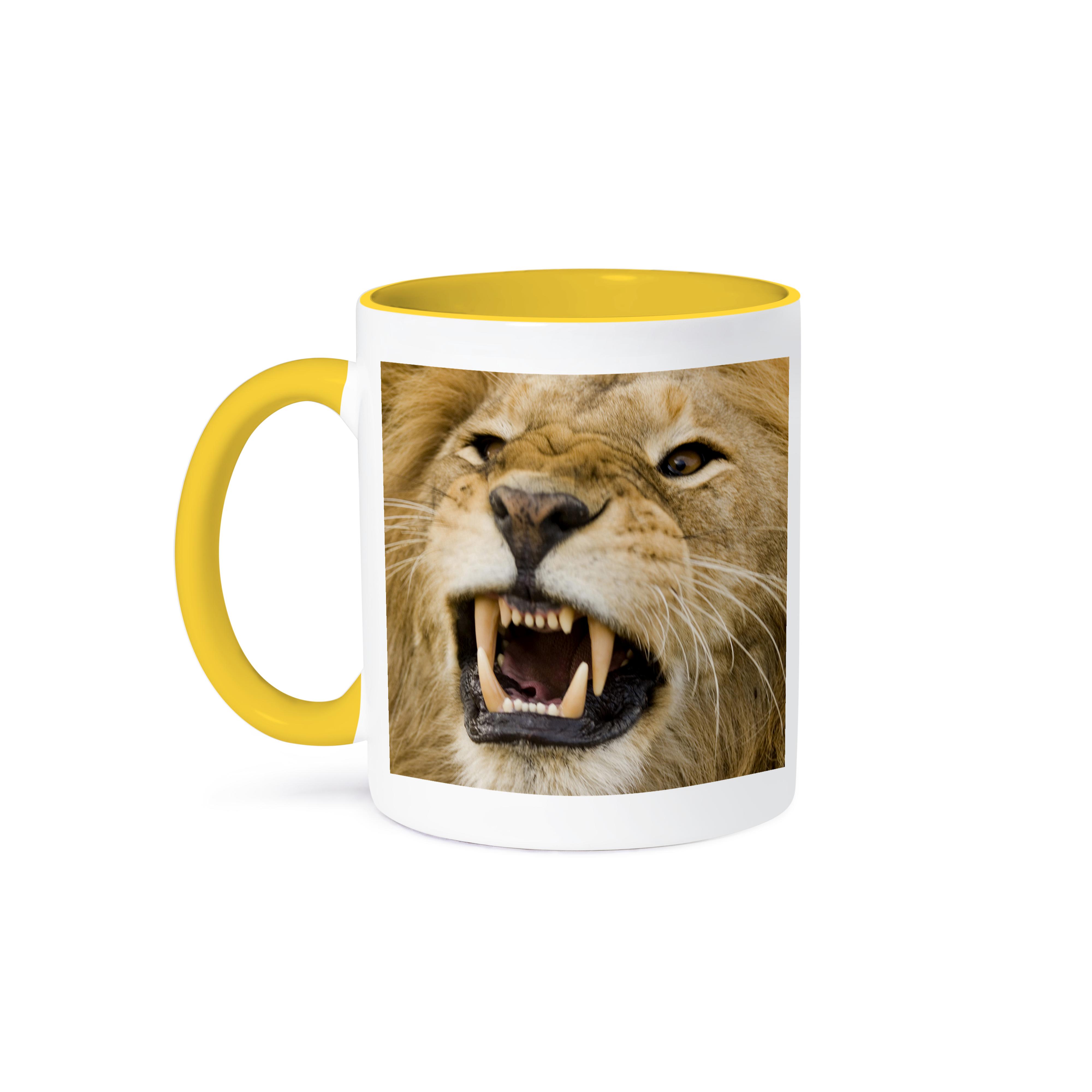 Africa, Kenya, Masai Mara, Male Lion Bearing Teeth.-Af21 Dsr0007 ...