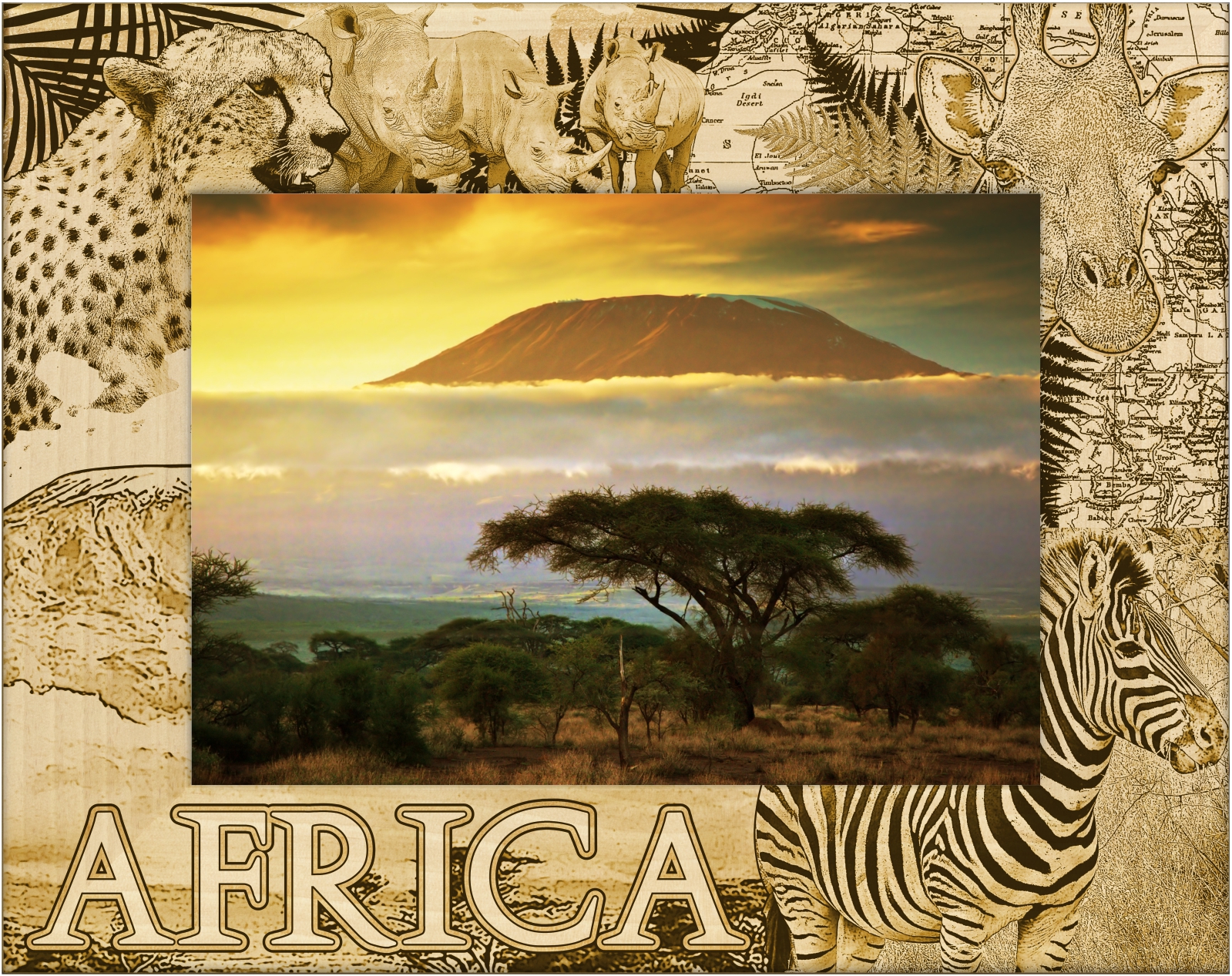 African Picture Frame