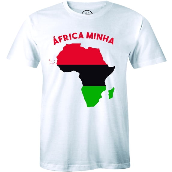Africa Minha Map Crew Neck Design T-Shirt For Men All Size S-5XL ...