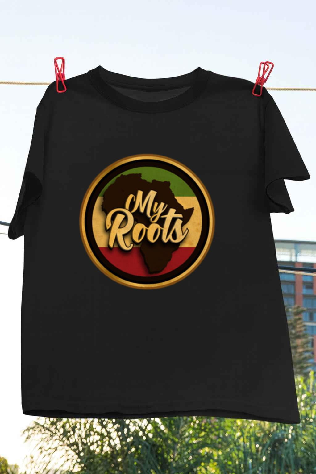 Africa My Roots Rasta Graphic Unisex T-Shirt Retro Reggae Inspired ...