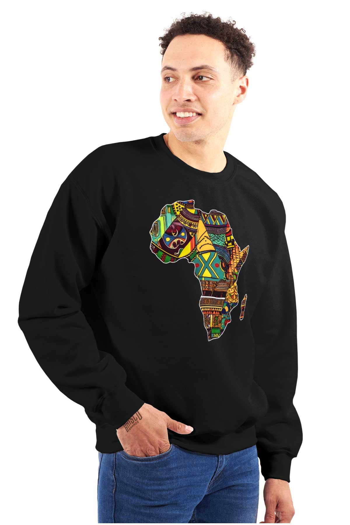 Africa Outline Tribal Patterns Sweatshirt for Men or Women Brisco ...
