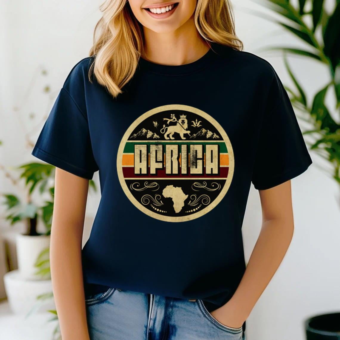 Africa Rasta Roots Culture Heritage Flag Pride Unisex T-shirt, for men ...