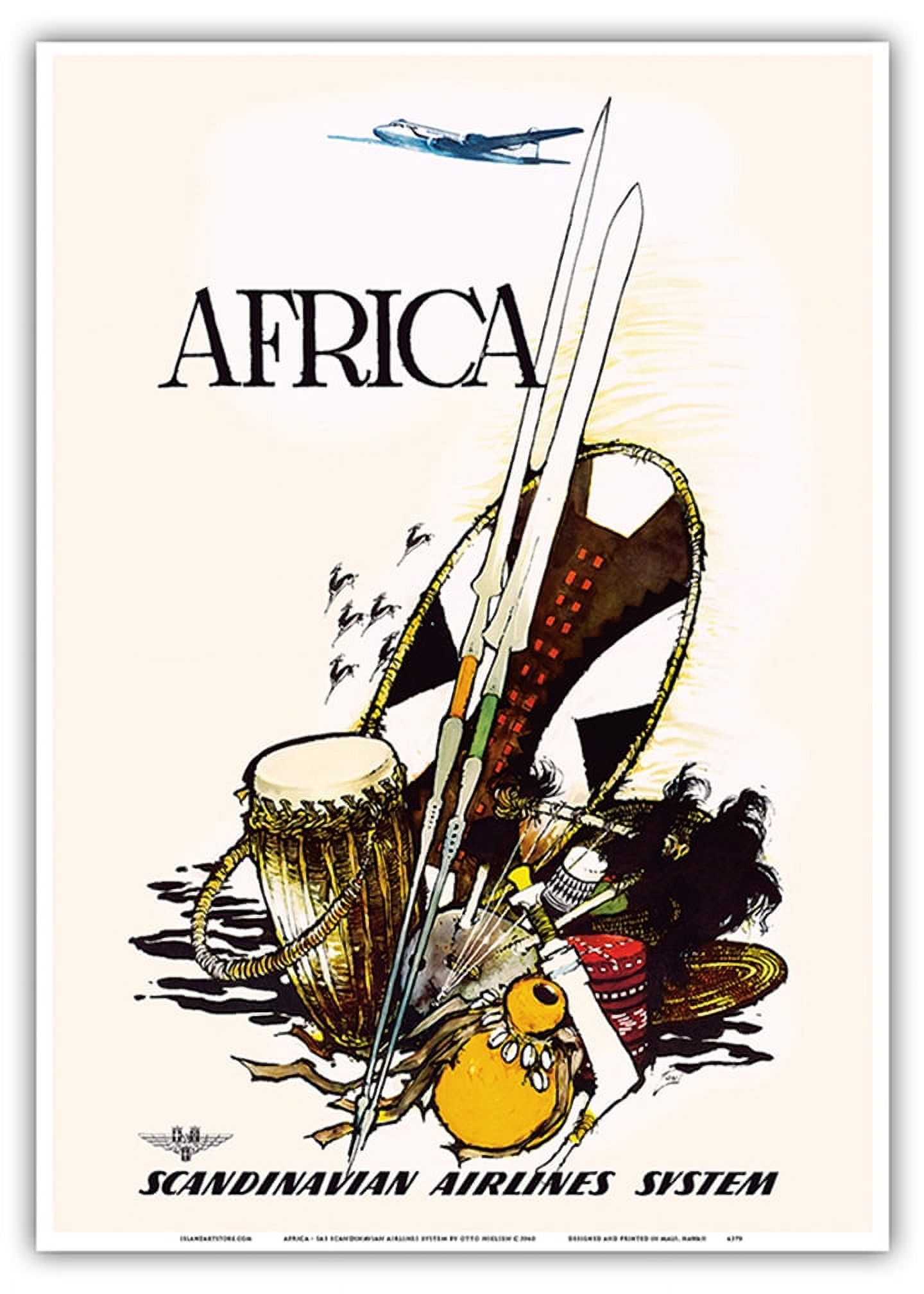 Africa - SAS Scandinavian Airlines System - Vintage Airline Travel ...