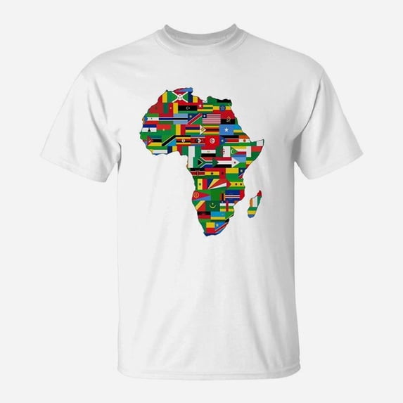 Africa Tshirt Proud African Country Flags Continent Love TShirt ...