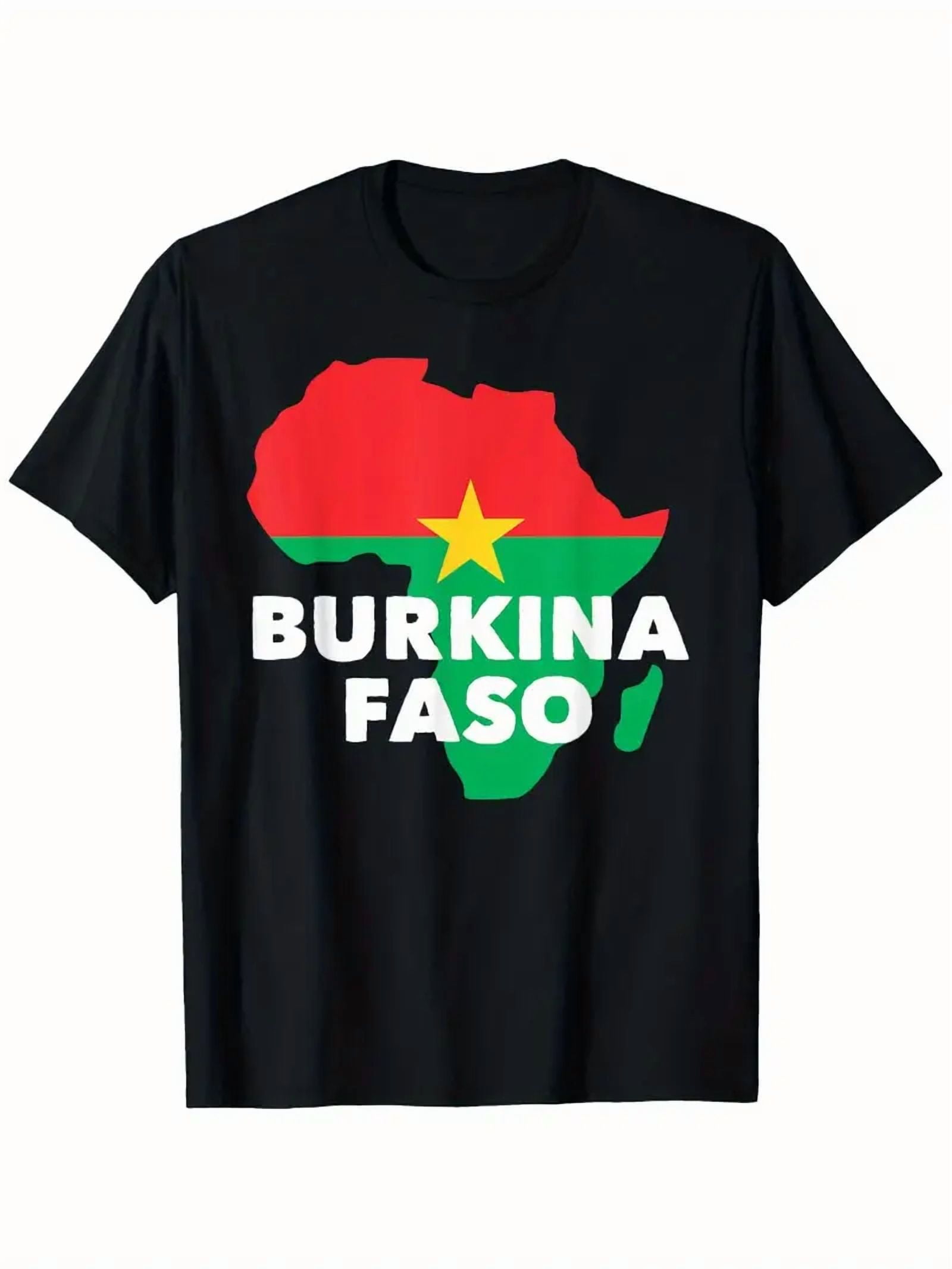 Africa Unite For Burkina Faso And Ibrahim Traore Map Flag T-Shirt ...