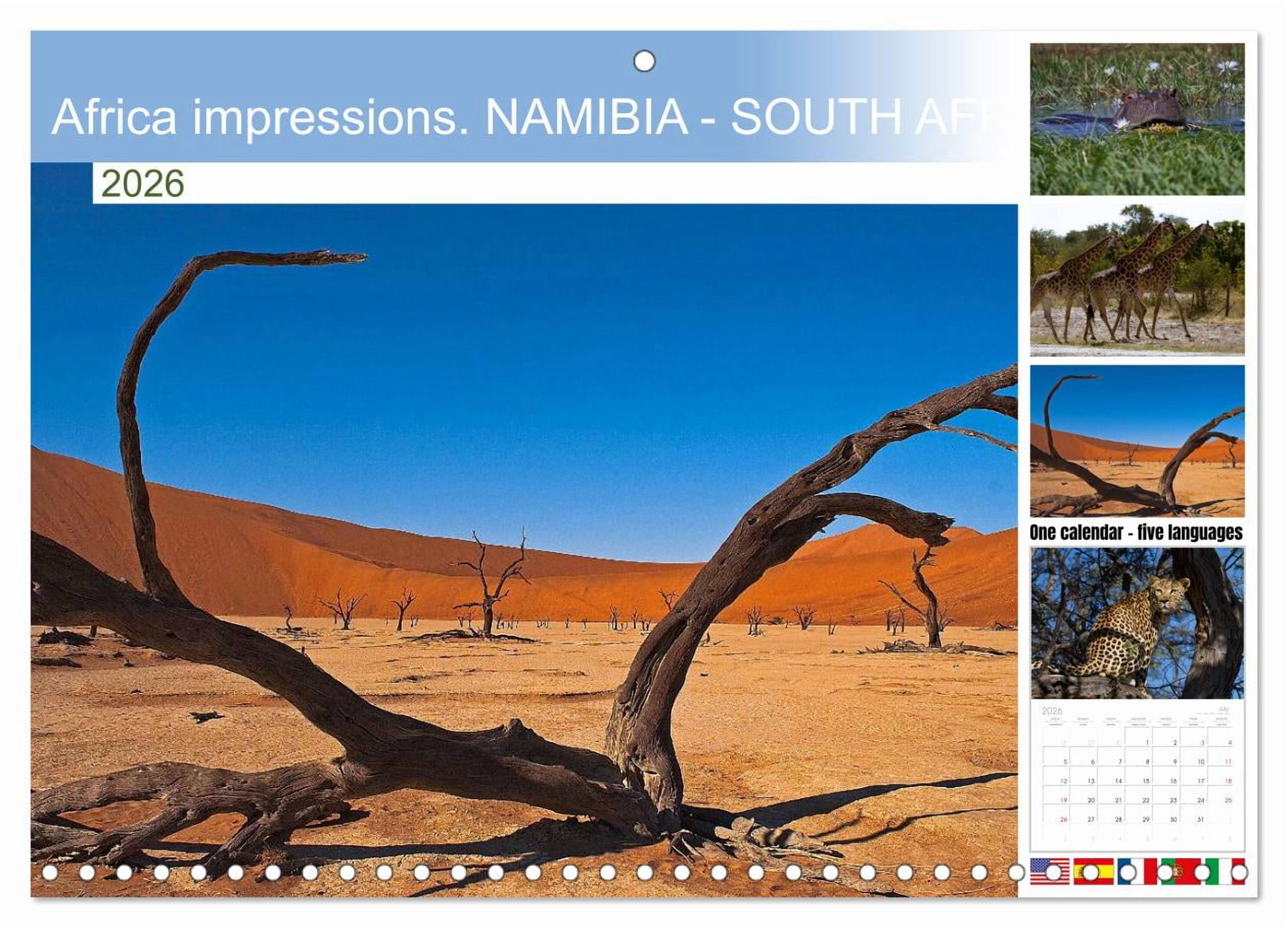 Africa impressions. NAMIBIA - SOUTH AFRICA - BOTSWANA (Monthly Wall ...