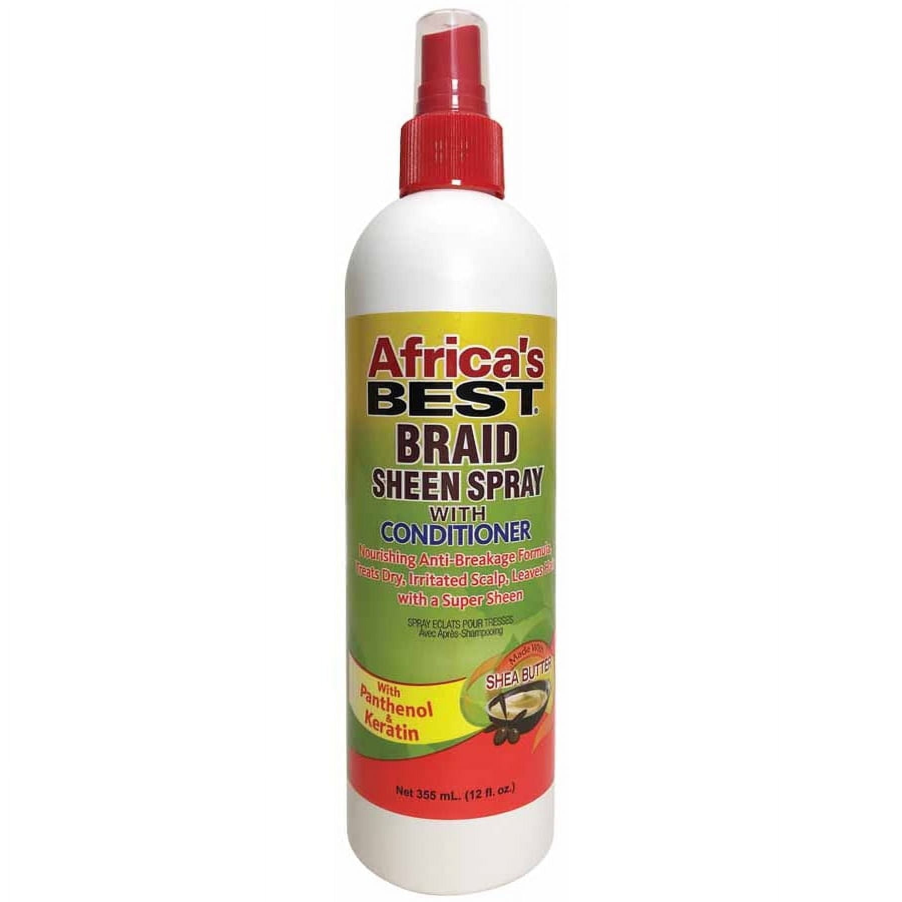 Africa's Best Braid Sheen Spray, 12 Oz.,2 packs - Walmart.com