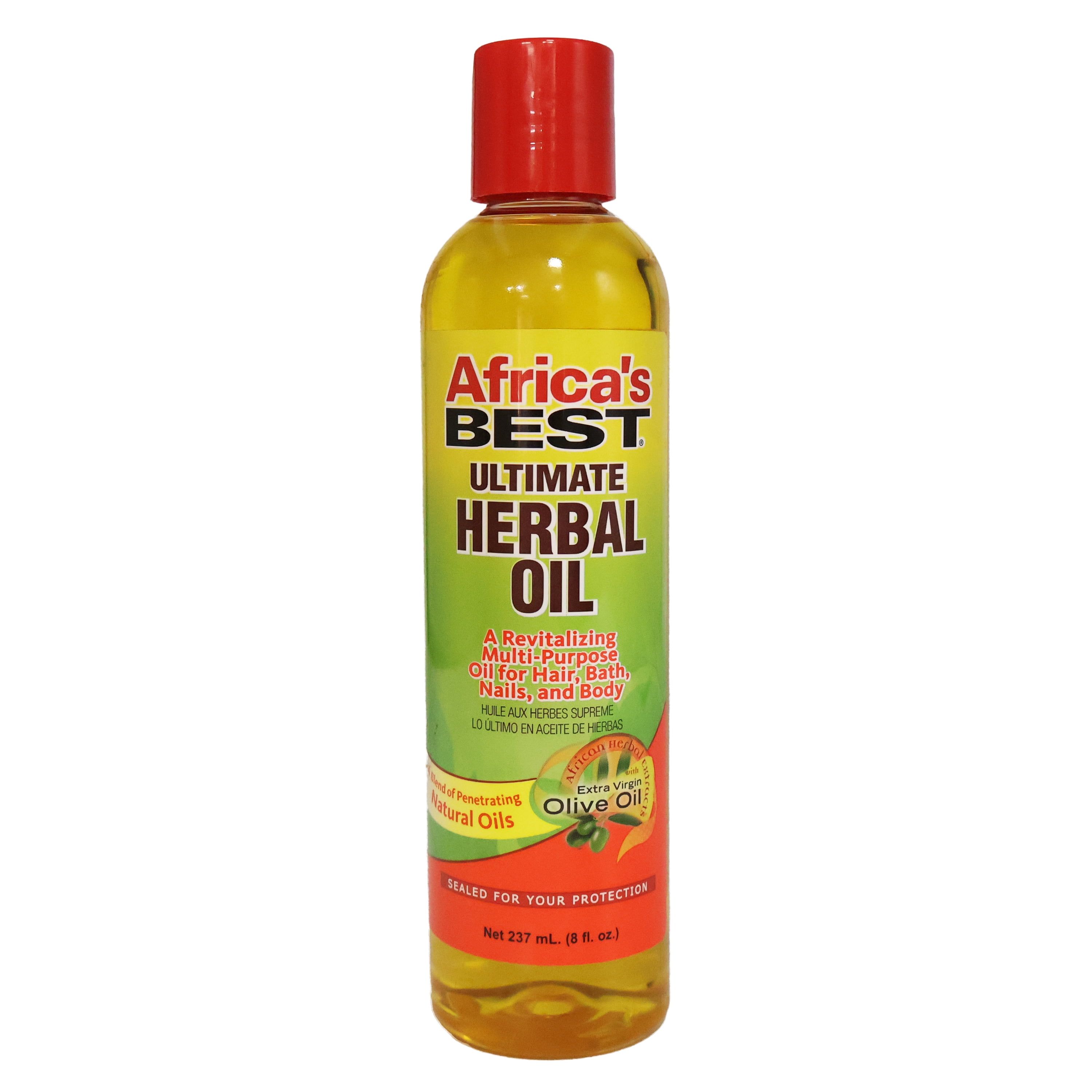 African Pride Ultimate Herbal Oil, Sweet Almond, Coconut, Carrot, 8 Oz ...