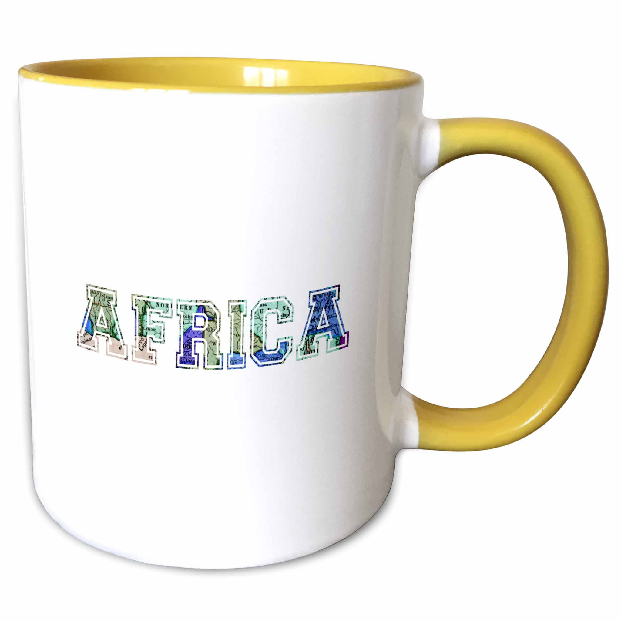 Africa text - made from cutout of vintage map of Africa - African green ...