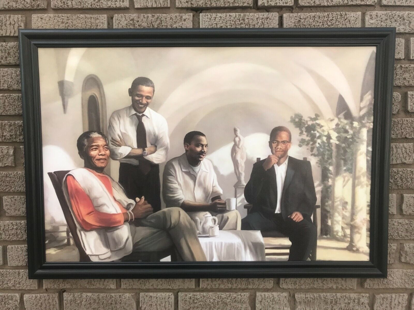 African American Art Civil Rights Pioneers Wood Framed Textured Picture ...