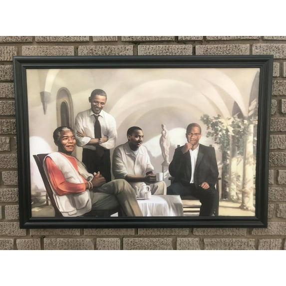 African American Art Civil Rights Pioneers Wood Framed Textured Picture ...