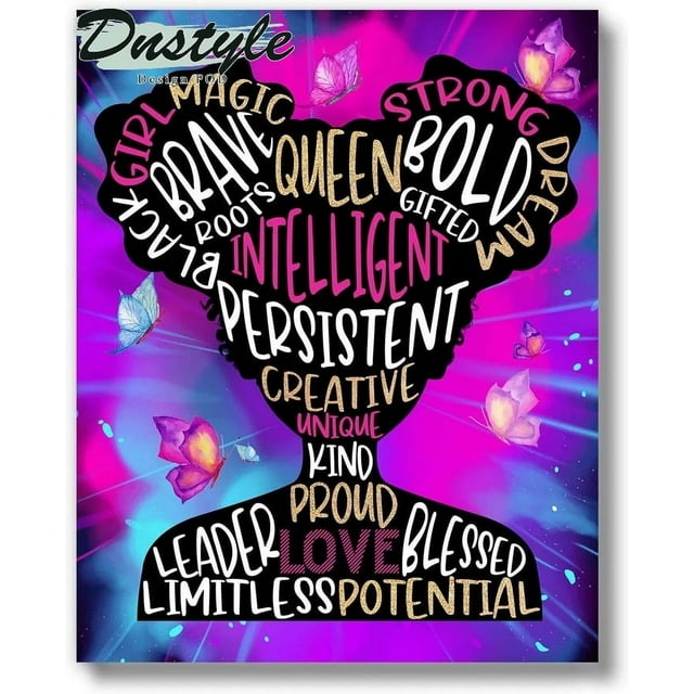 African American Black Kids Tween Wall Art Canvas 24 x 36 Inch Poster ...