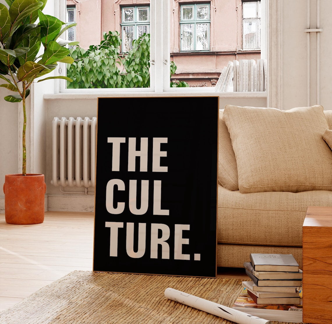 African American Black Typography Living Room Dorm Poster Unframed ...