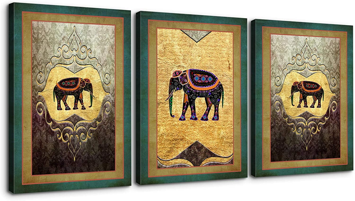 African American Canvas Wall Art 3 Pieces Painting Beauty Black Woman African Black Wall Art ...