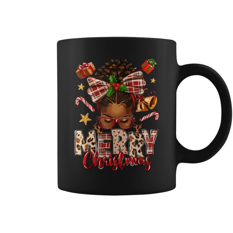 African American Christmas African Black Xmas Mom Women Coffee Mugs ...