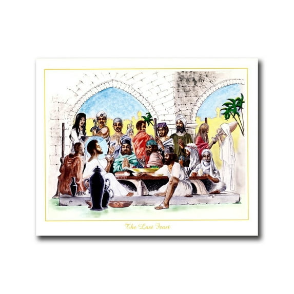 African American Church Last Feast Religious Jesus Wall Picture 8x10 ...
