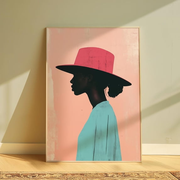 African American Cowgirl Western Wall Art, Unframed Paper Print Size ...