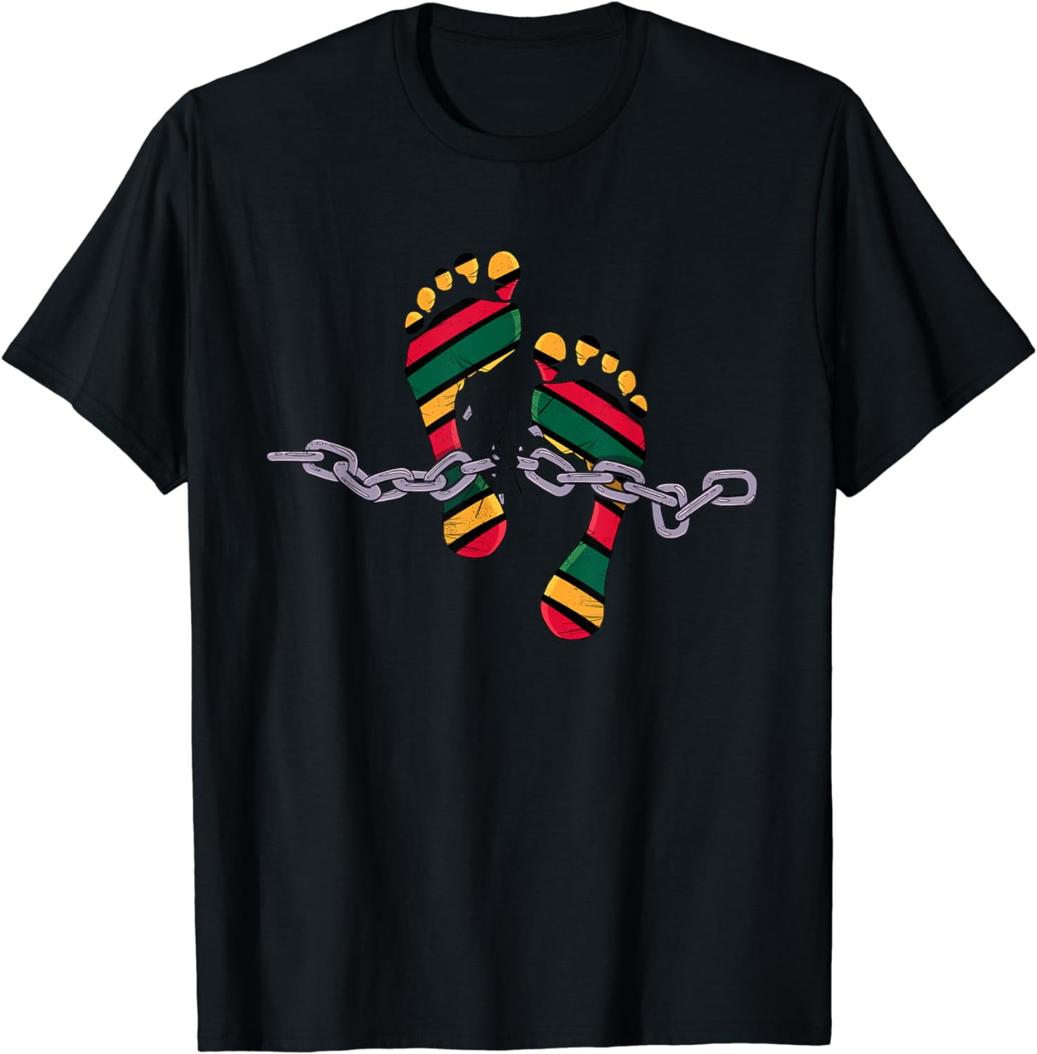 African American Feet Chains - Black History T-Shirt - Walmart.com