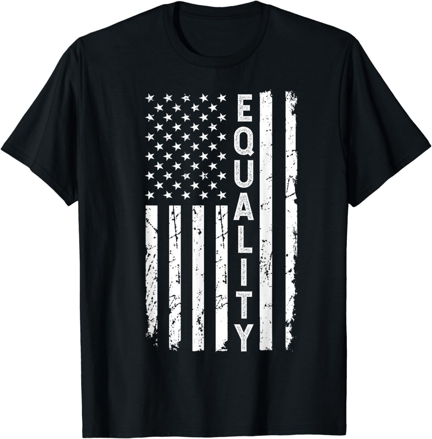 African American Flag Equality Cool Black History Month Gift T-Shirt ...