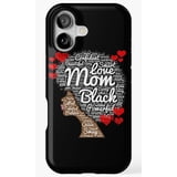 African American Mom Words In Afro Hair Art Phone Case for iPhone 11 12 ...