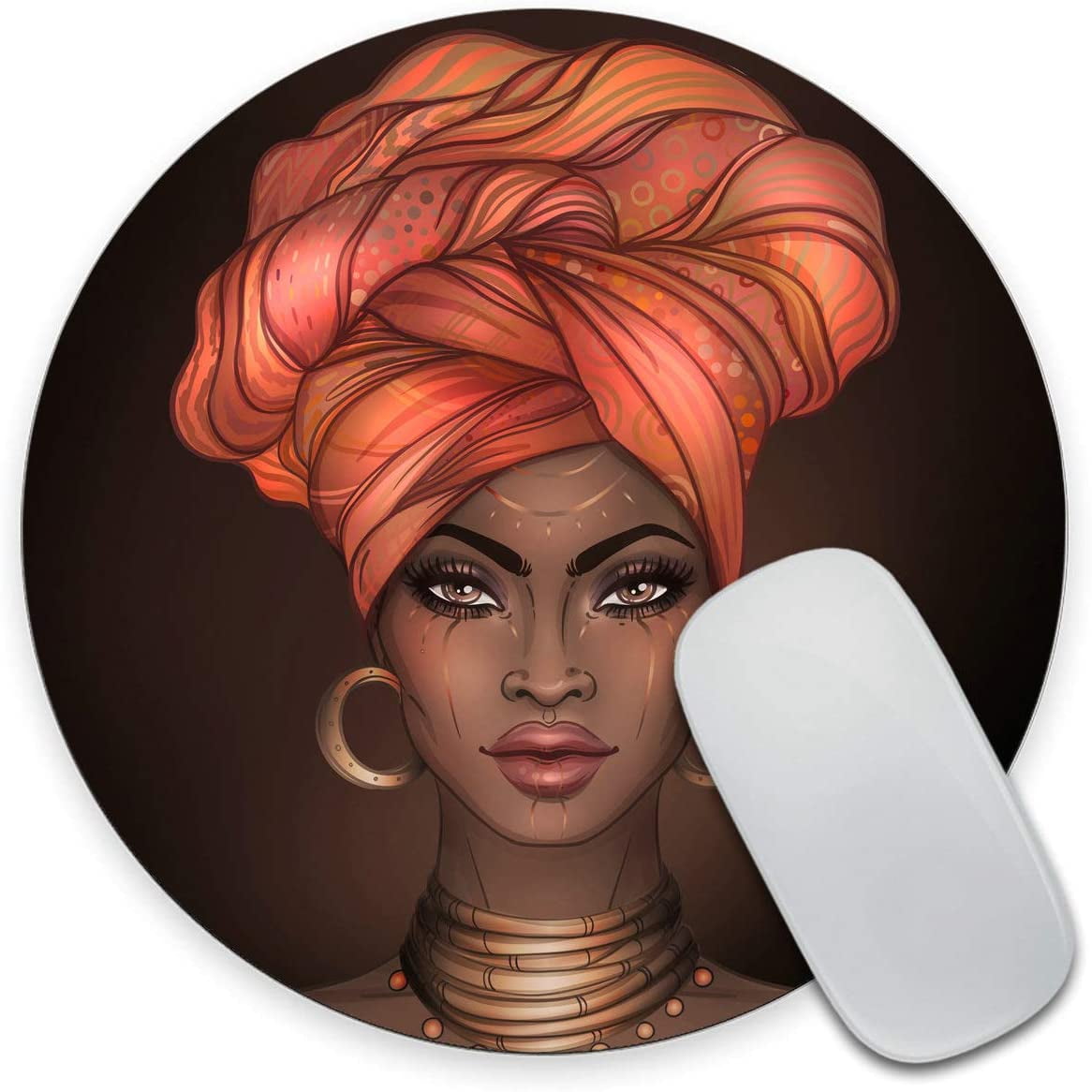 African American Pretty Women Raster Black Woman Glossy Lips Turban ...