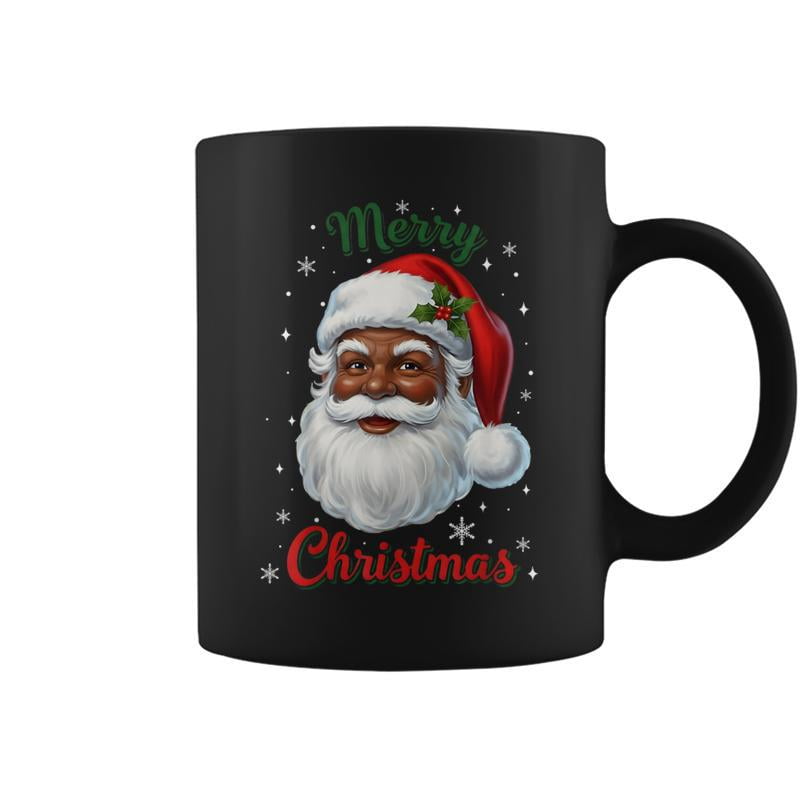 African American Santa Christmas Cool Black XMas Coffee Mugs - Walmart.com
