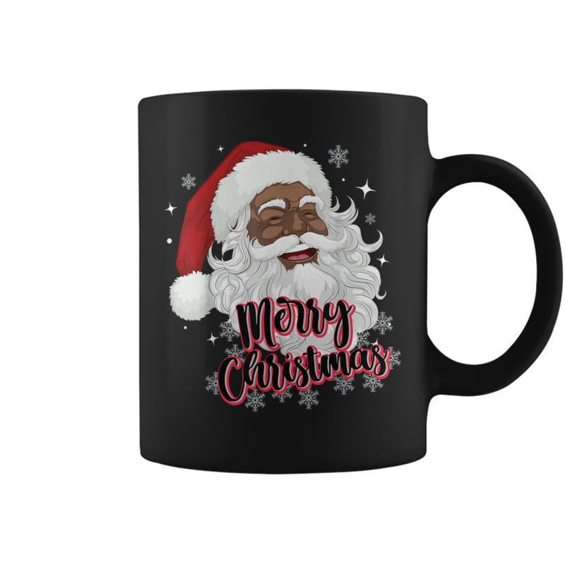 African American Santa Christmas XMas Coffee Mugs - Walmart.com
