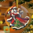 African American Santa & White Wife Ornament – Holiday Couple Keepsake ...