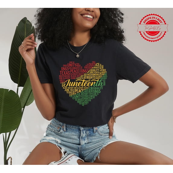 African American Shirt Freedom Unity Equality 1865 TShirt Black History ...